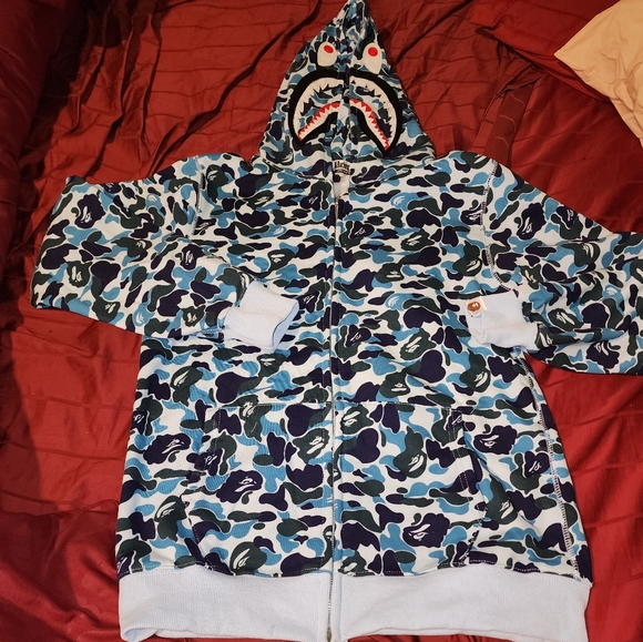 A Bathing Ape | Jackets & Coats | A Bathing Ape Medium Zipup Jacket Nwt ...